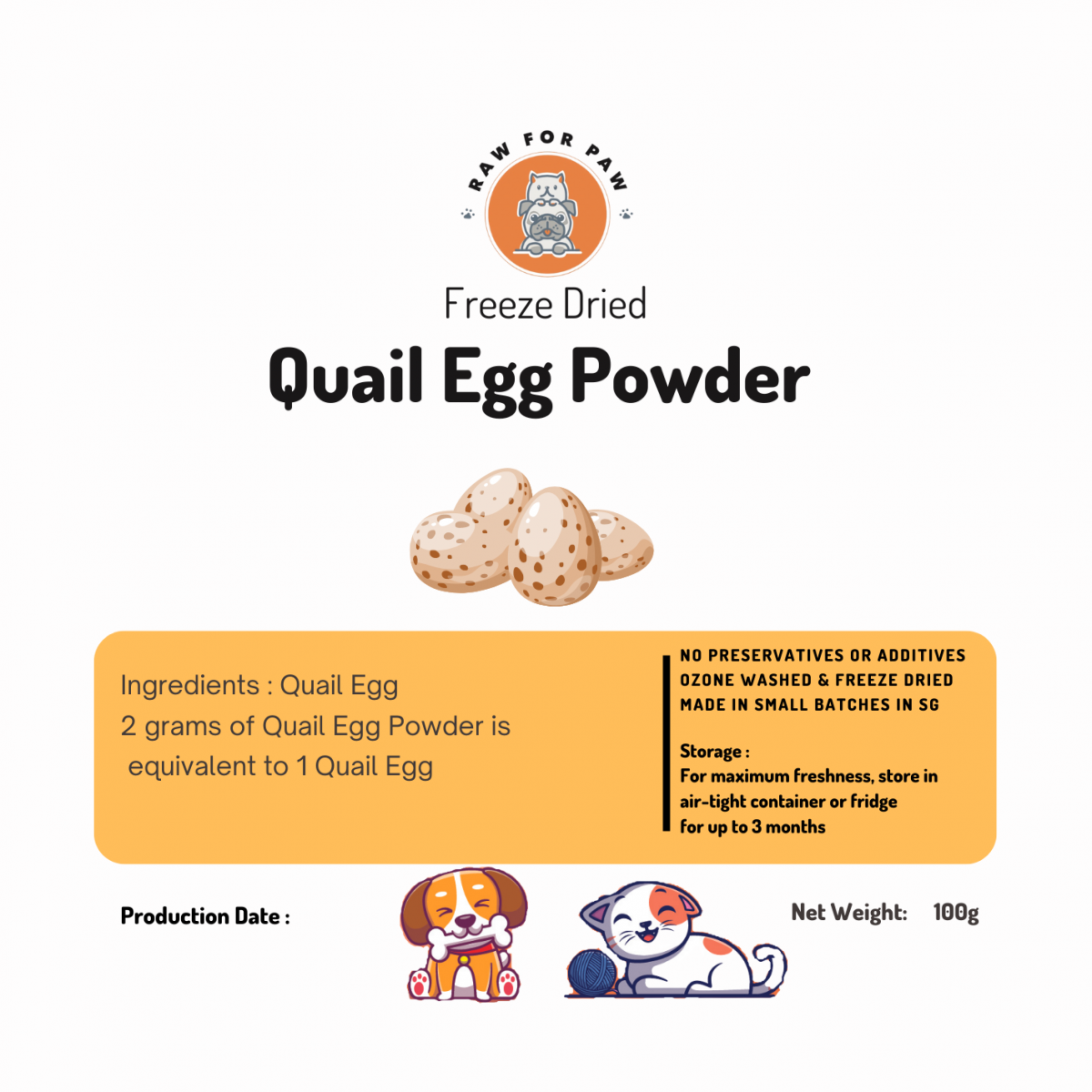 Quail Egg Powder 100g